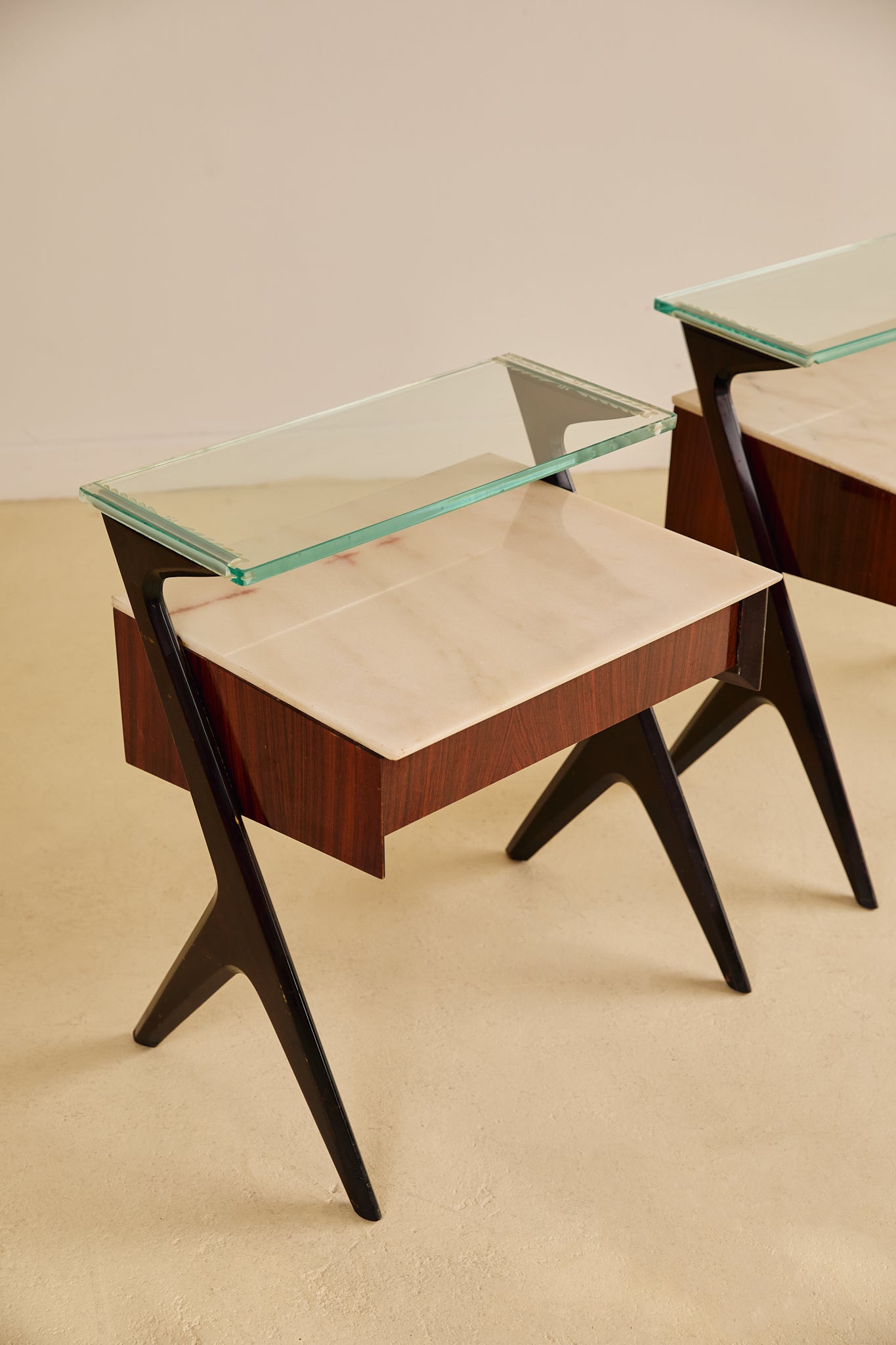1950s Bedside Tables by Vittorio & Plinio Dassi – Scene by Chloe